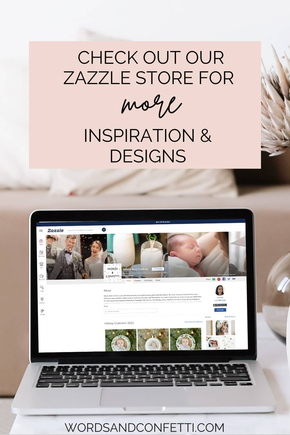 Shop Words And Confetti On Zazzle! – MILKY PAPERIE
