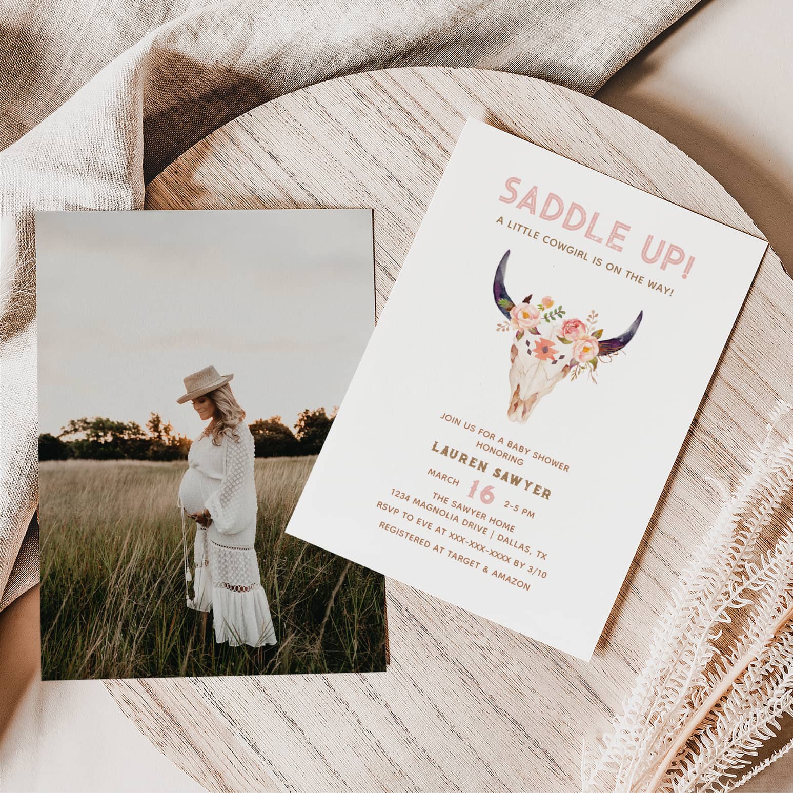 3rd Baby Shower Invitation Cow Holy Cow Bridal Shower Invitation