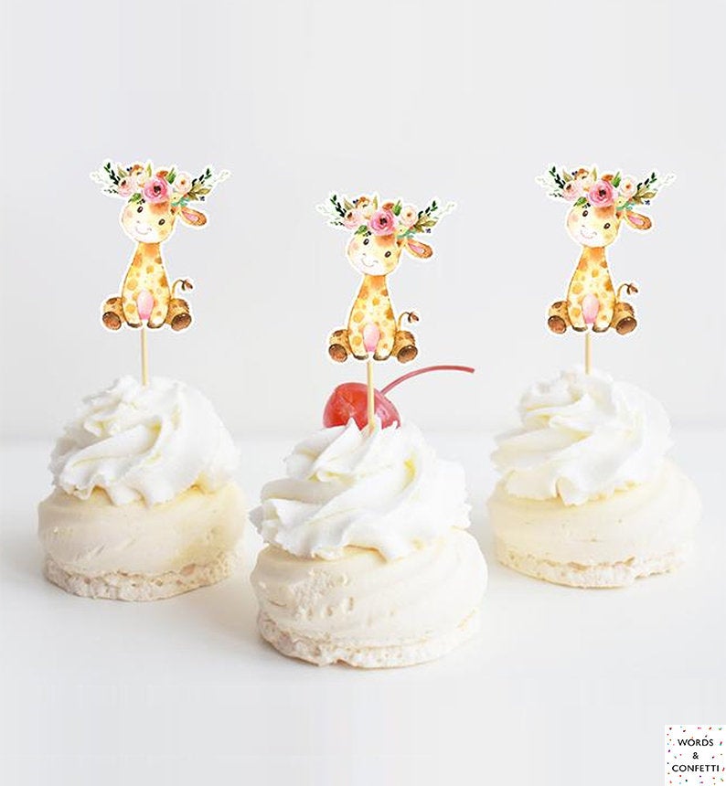 Giraffe Cake Toppers – MILKY PAPERIE